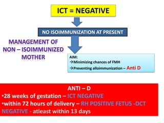 Rh isoimmunization | PPTX