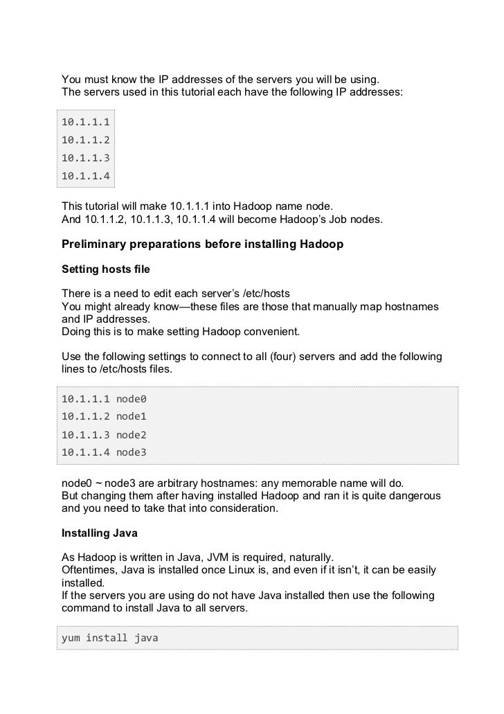 R Hive Tutorial Supplement 1 Installing Hadoop