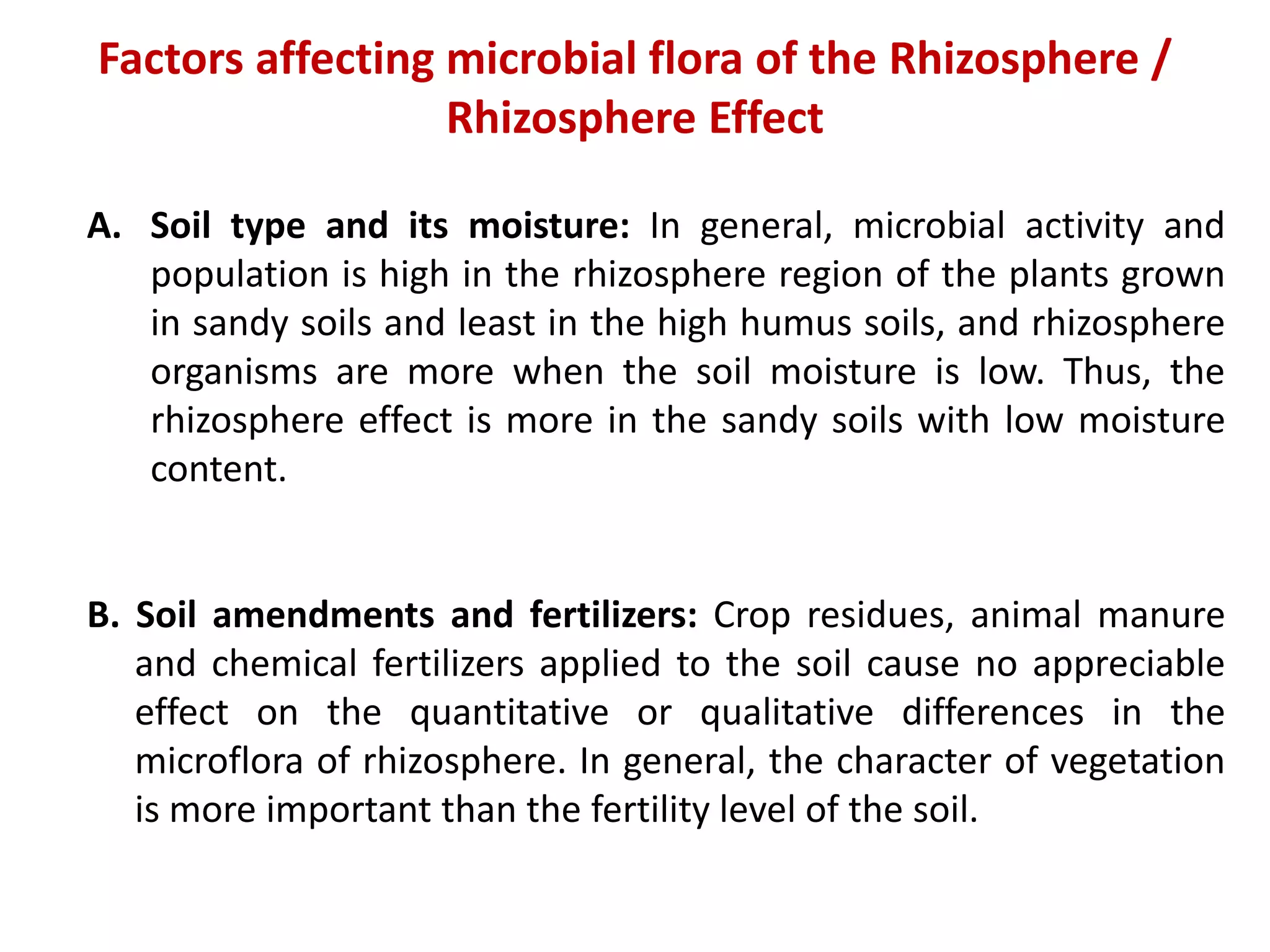 Rhizosphere effect | PPTX