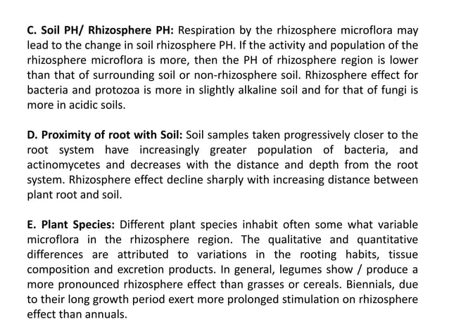 Rhizosphere effect | PPTX