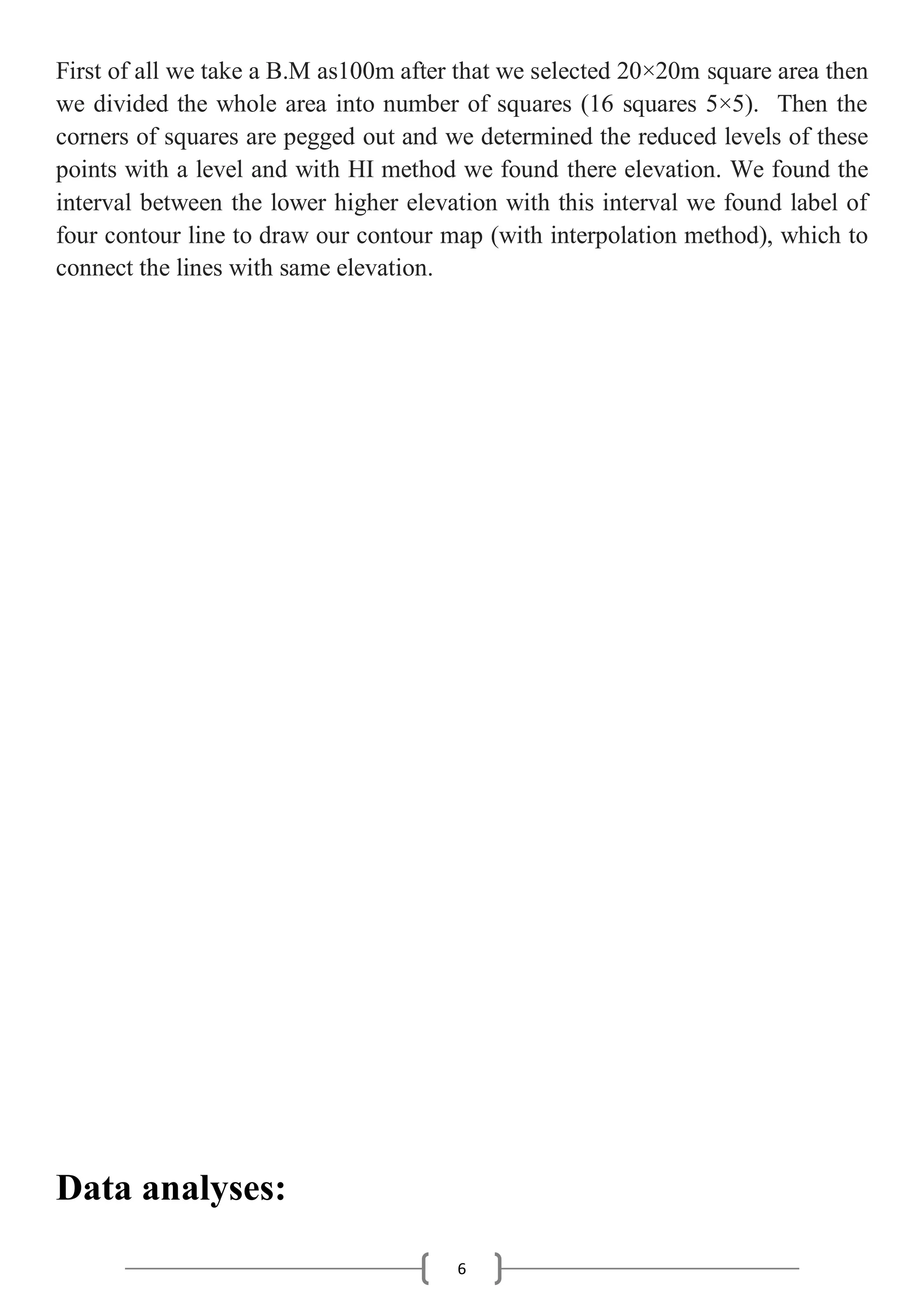 Contour map by indirect method | PDF