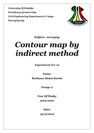 Contour map by indirect method | PDF