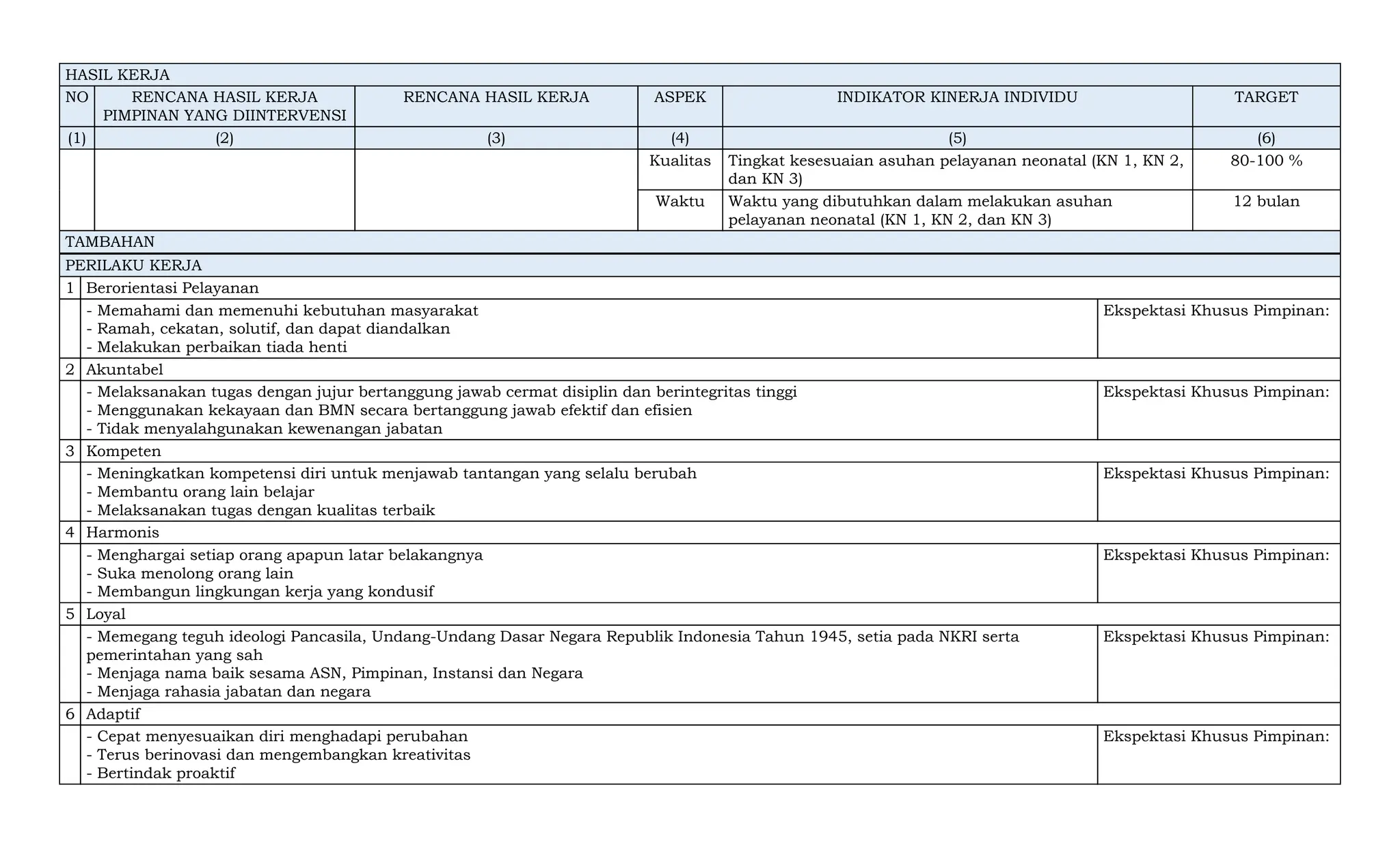 contoh RHK untuk profesi bidan dalam mengisi e kinerja.pdf