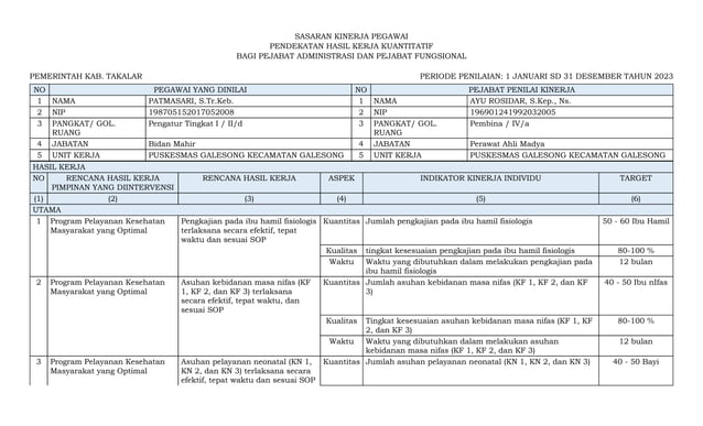 contoh RHK untuk profesi bidan dalam mengisi e kinerja.pdf