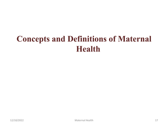 RH lecture on maternal health.pptx