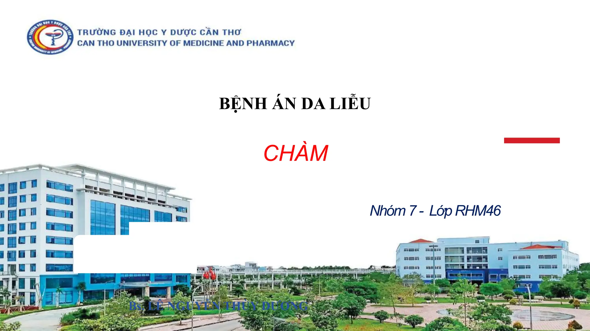 Chàm - Bệnh án (da liễu - bvdlct ctump) .pptx