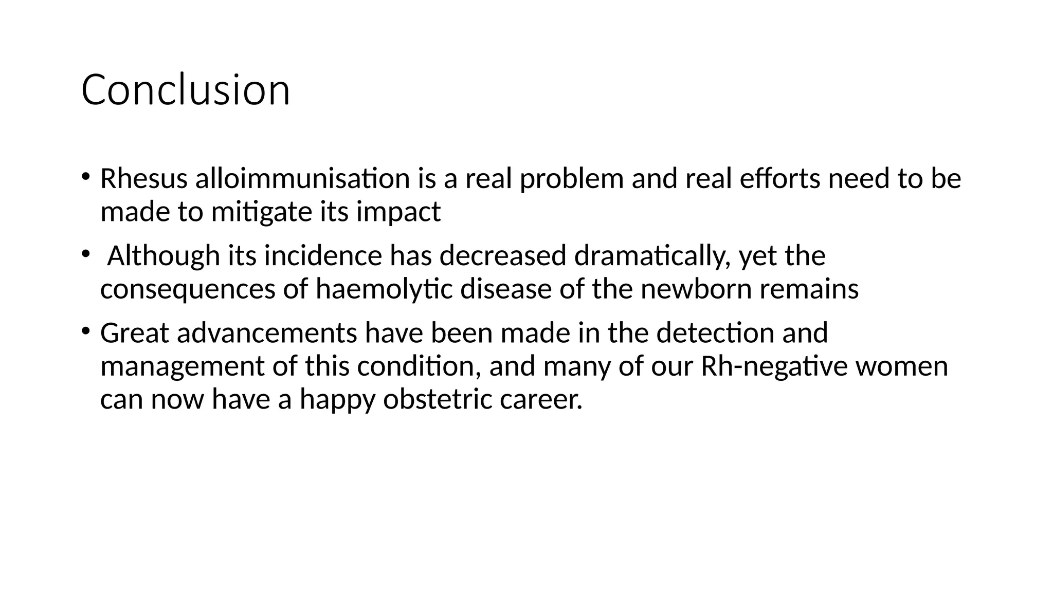rh negative complication and treatment ppt | PPTX