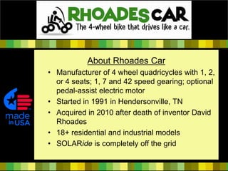 Rhoades Car | PDF