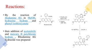 Rhodamine & Rhodanine explanation12.pptx | Chemistry | Science
