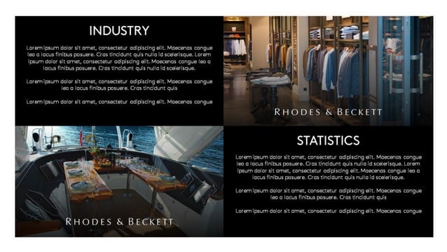 Pitch deck design for Australian luxury fashion brandRhodes beckett ...