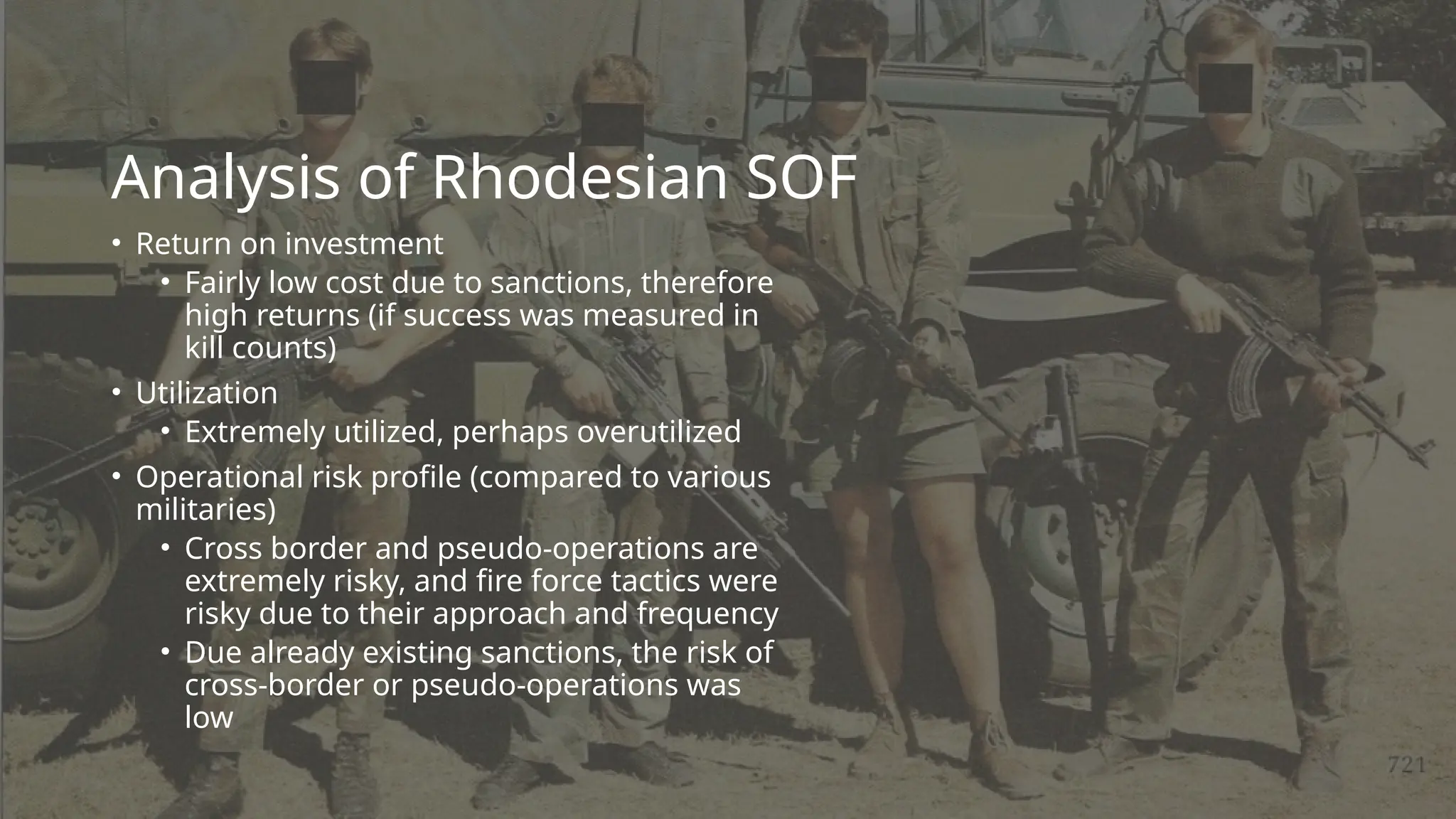 Rhodesian Bush War irregular warfare presentation | PPTX
