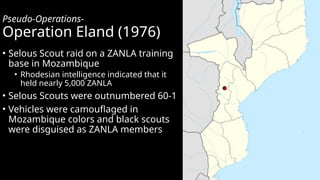Rhodesian Bush War irregular warfare presentation | PPTX