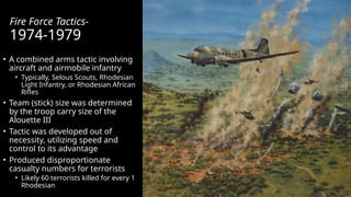 Rhodesian Bush War irregular warfare presentation | PPTX