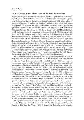 Rhodesian Olympic Team | PDF