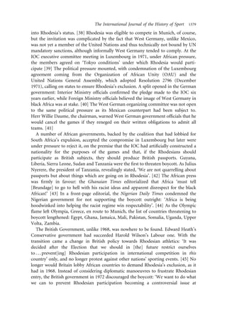 Rhodesian Olympic Team | PDF