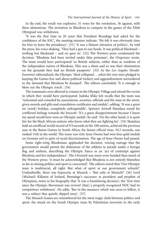 Rhodesian Olympic Team | PDF