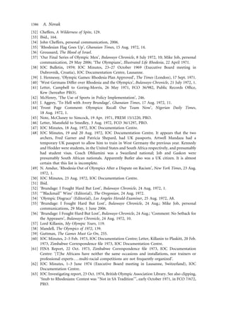 Rhodesian Olympic Team | PDF