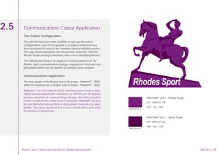 Rhodes sport brand manual | PDF