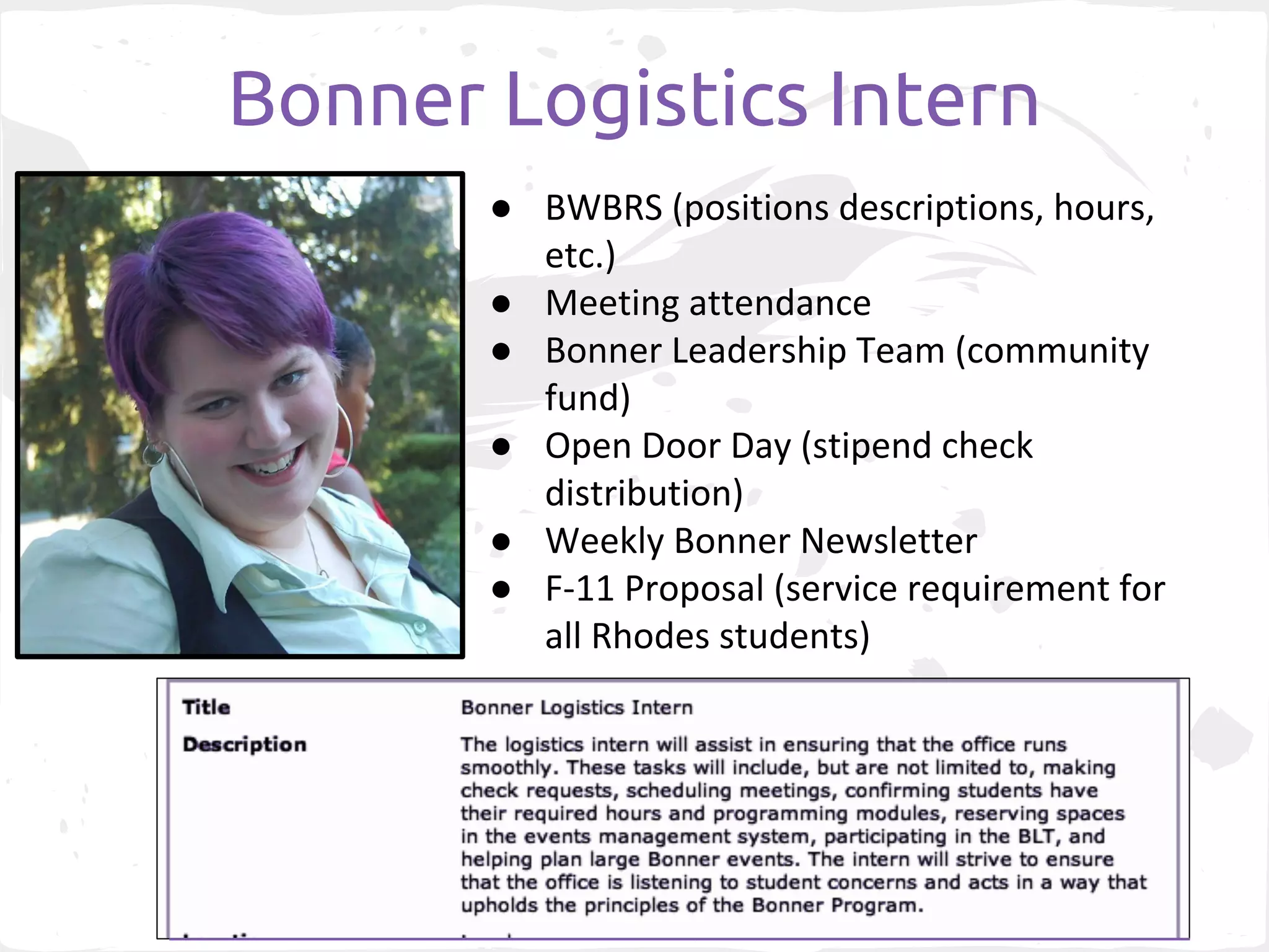 Fall Directors 2014: Student Leadership Model | PPT