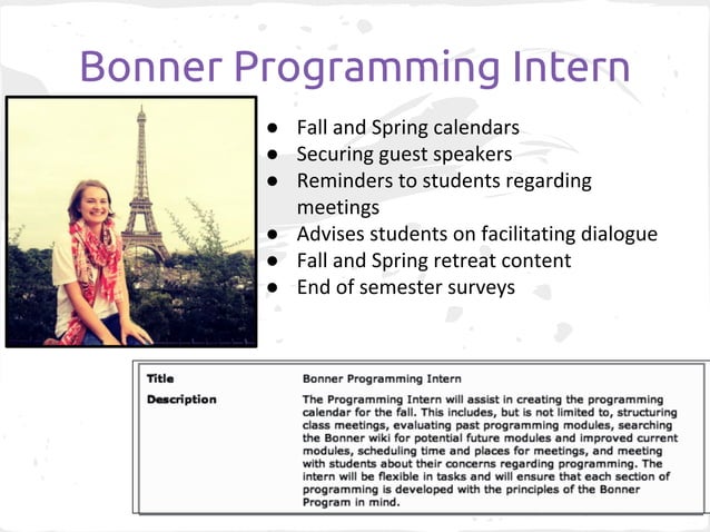 Fall Directors 2014: Student Leadership Model | PPT