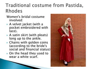 Rhodes traditional costumes | PPTX