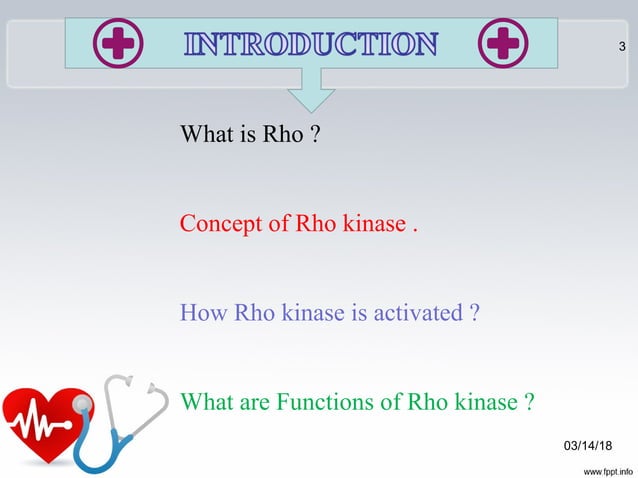 Rho kinase ppt. | PPT | Chemistry | Science
