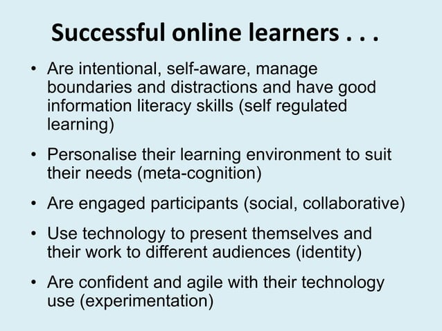 Developing Digital Literacy: 5 Ps for online learning | PPT