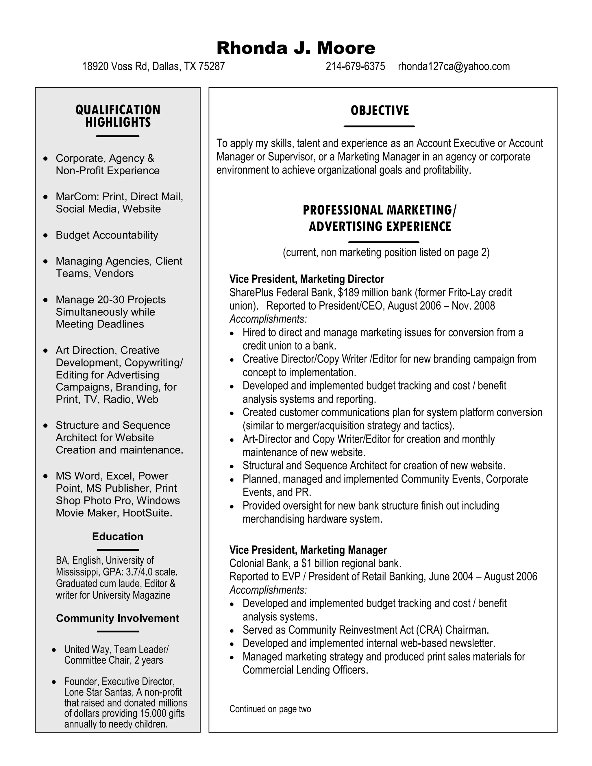 Rhonda J. Moore 7.7formatvp.Adv | Business Administration | Business