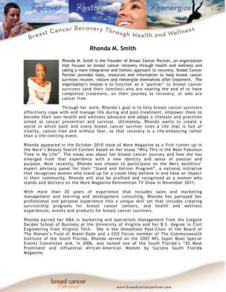 Rhonda M. Smith Bio | PDF