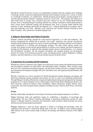 Rhonda M Smith CV | PDF