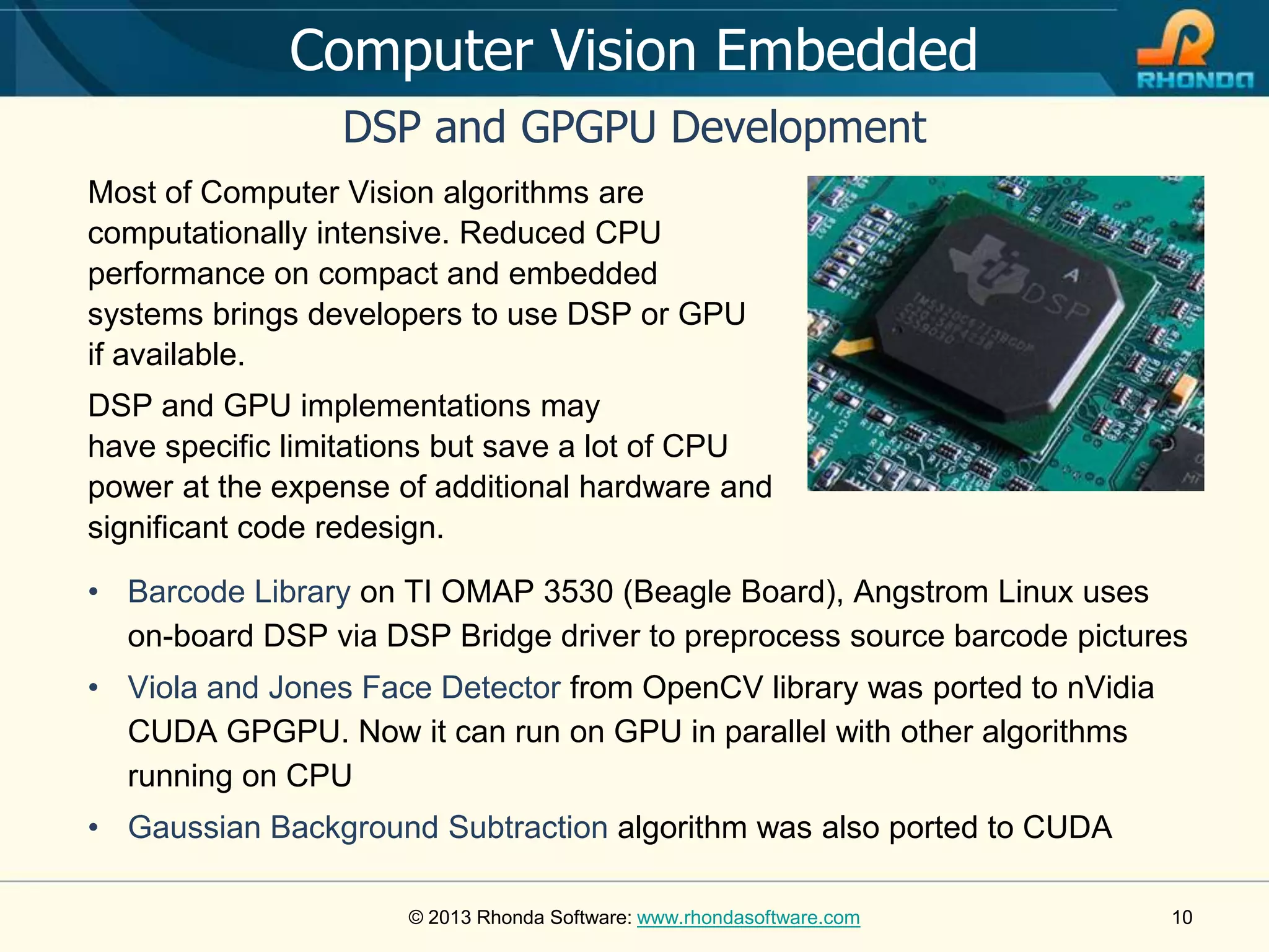 Computer Vision Technology and Expertise | PPTX | Computing ...