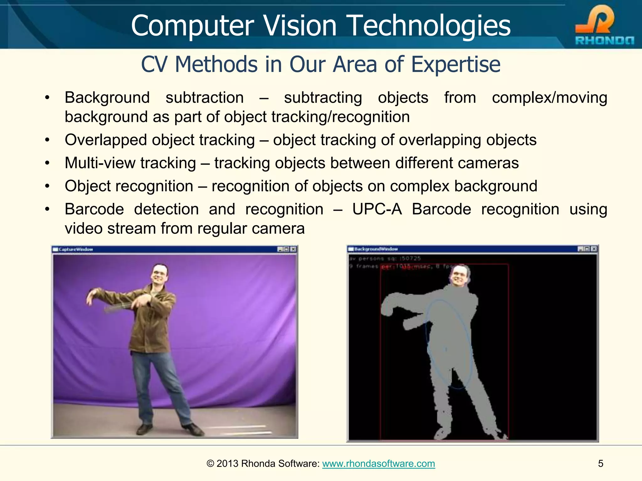 Computer Vision Technology and Expertise | PPTX | Computing ...