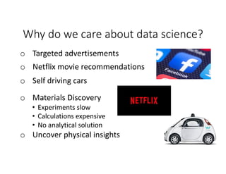 APS GDS data science talk by Trevor Rhone | PPT