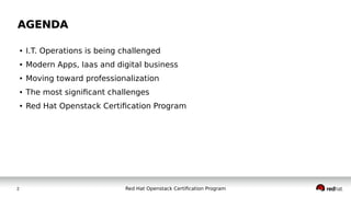 Red Hat Openstack Certification Program | PPT