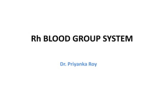 Rh Blood Group PowerPoint Presentation.. | PPTX
