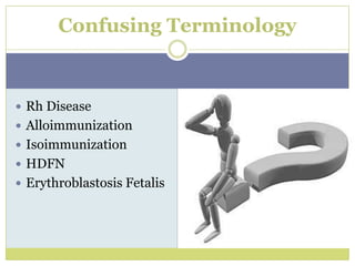 Rh Rhesus Isoimmunization | PPTX