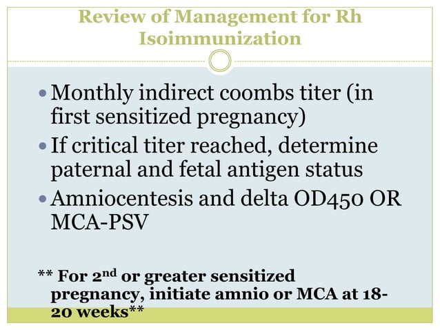 Rh Rhesus Isoimmunization | PPTX