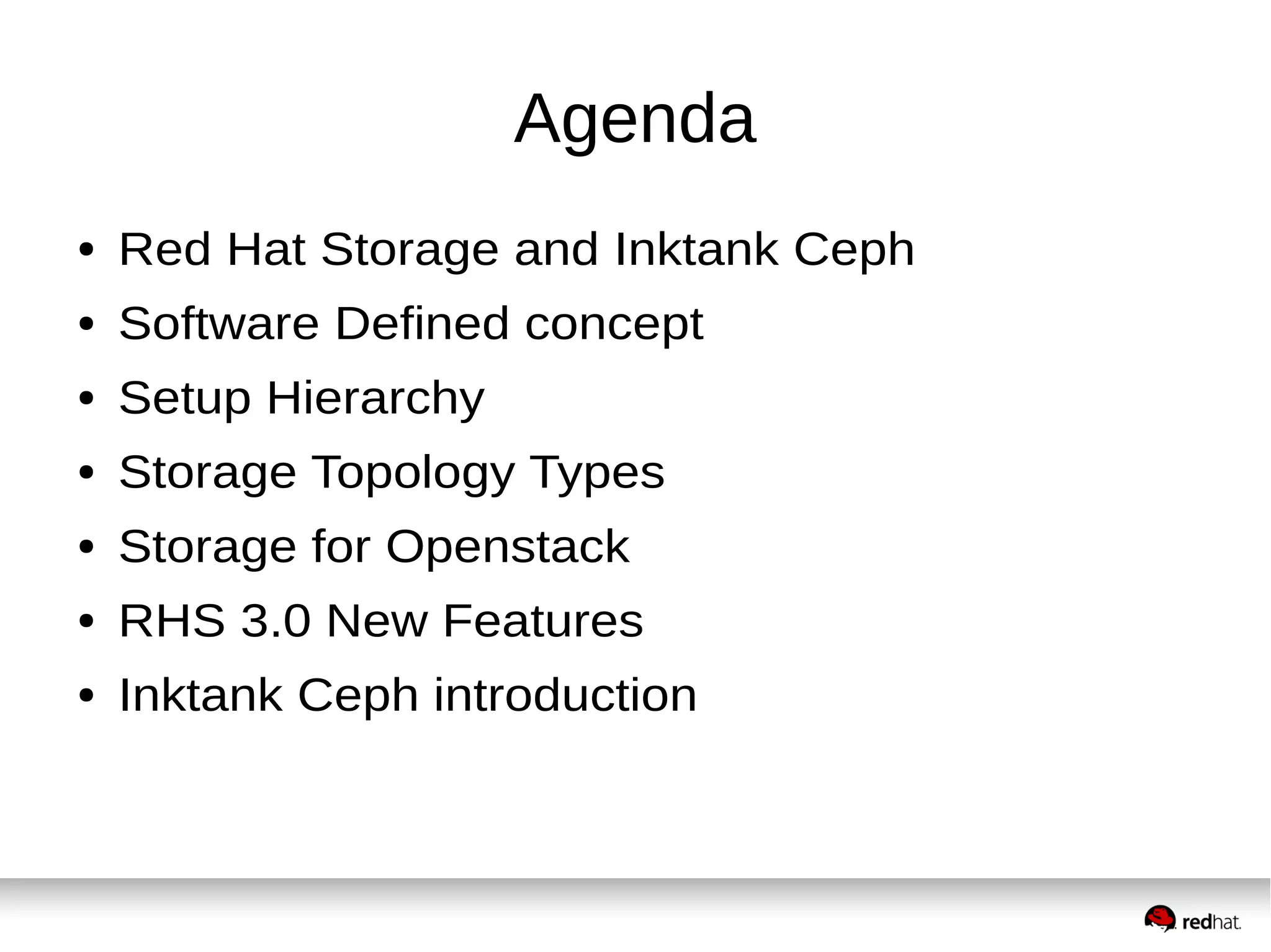 Red Hat Storage 2014 - Product(s) Overview | PPT