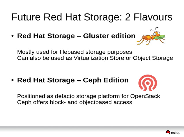 Red Hat Storage 2014 - Product(s) Overview | PPT
