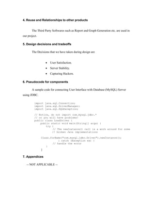 Software Design Specification For Smart Internet Cafe | PDF