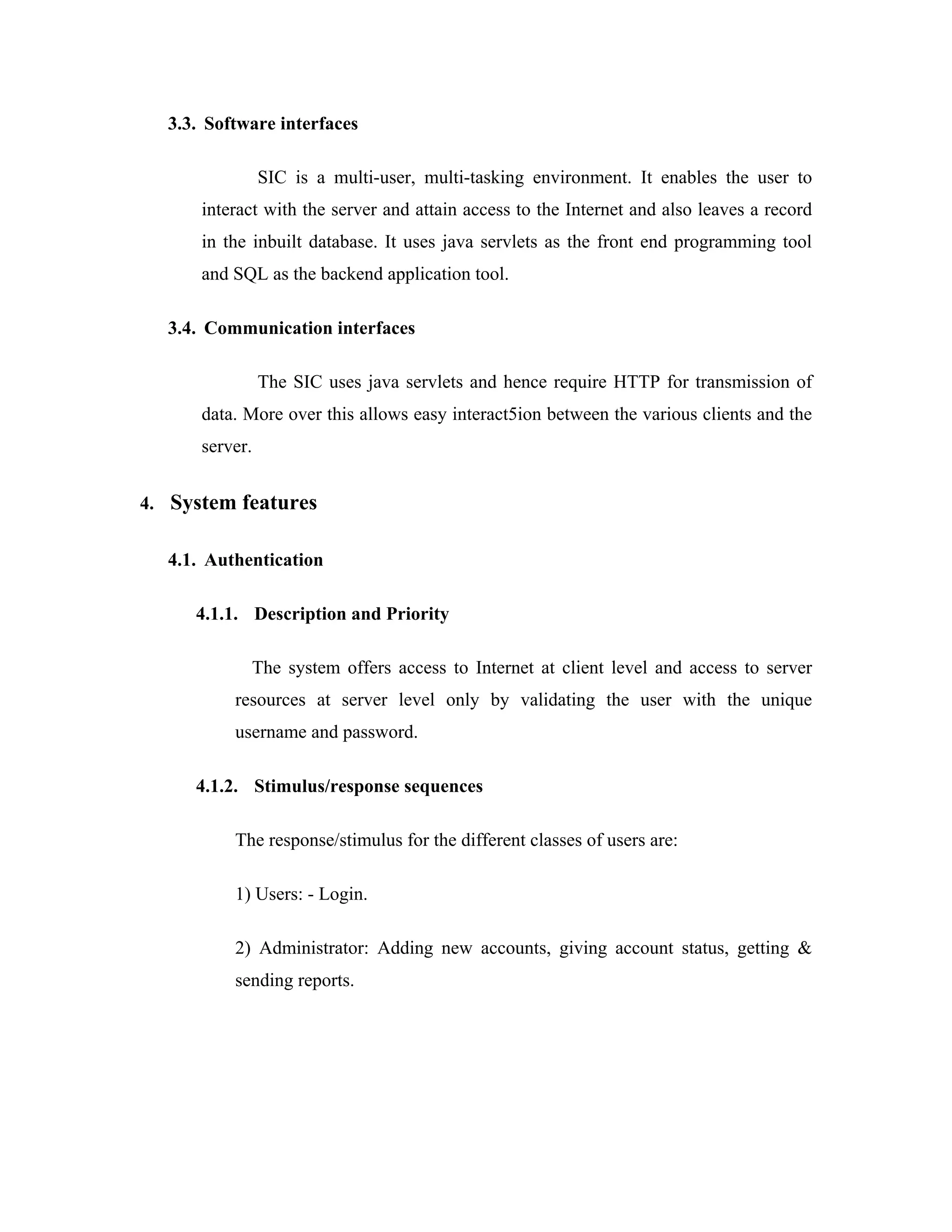 Software Requirement Specification For Smart Internet Cafe | PDF