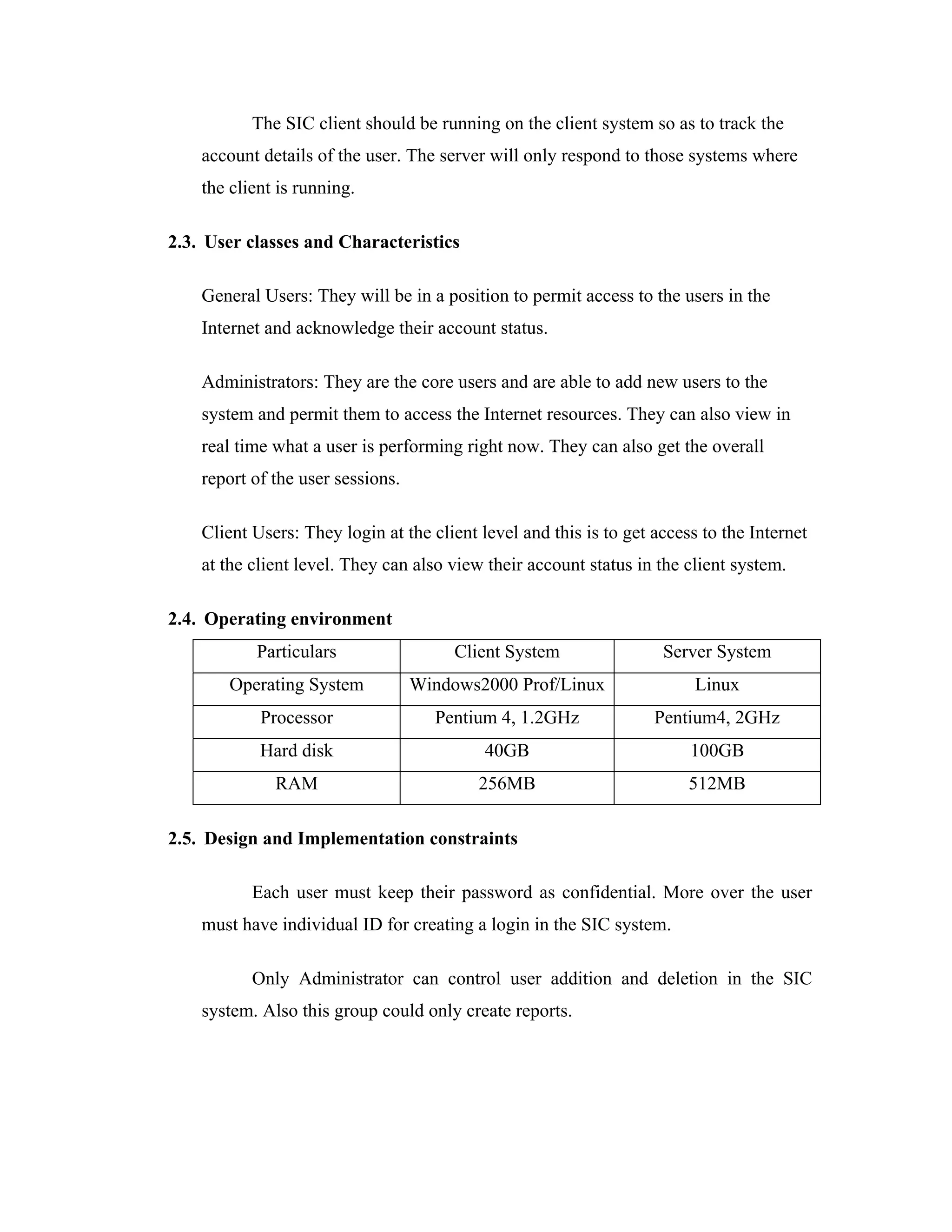 Software Requirement Specification For Smart Internet Cafe | PDF
