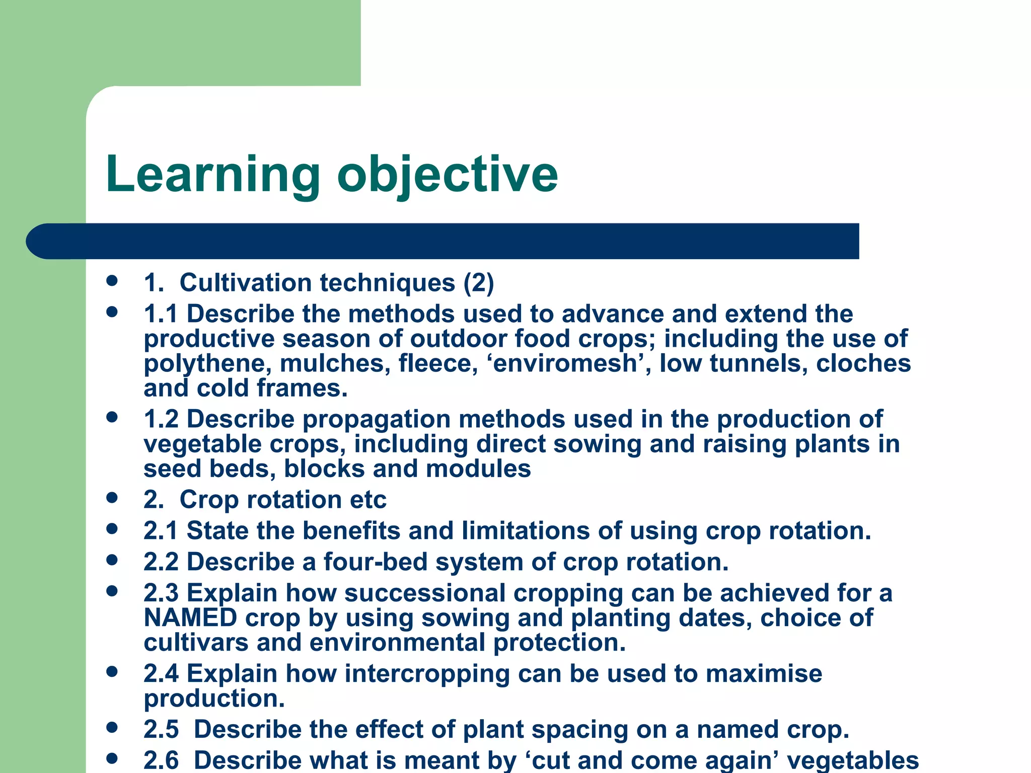 Rhs level 2 certificate year 1 week 18 2012 | PPT