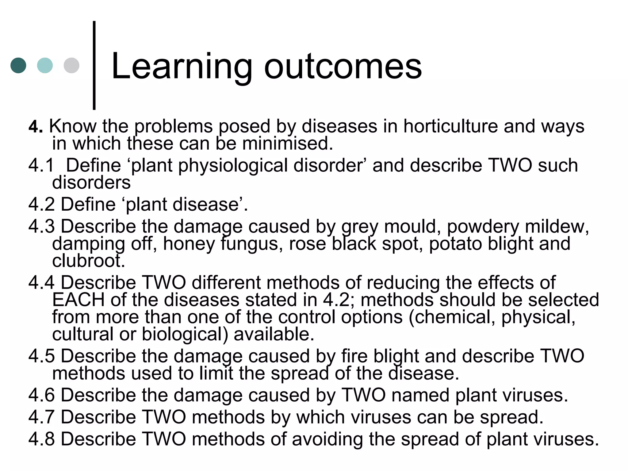 Rhs level 2 certificate year 2 week 20 | PPT
