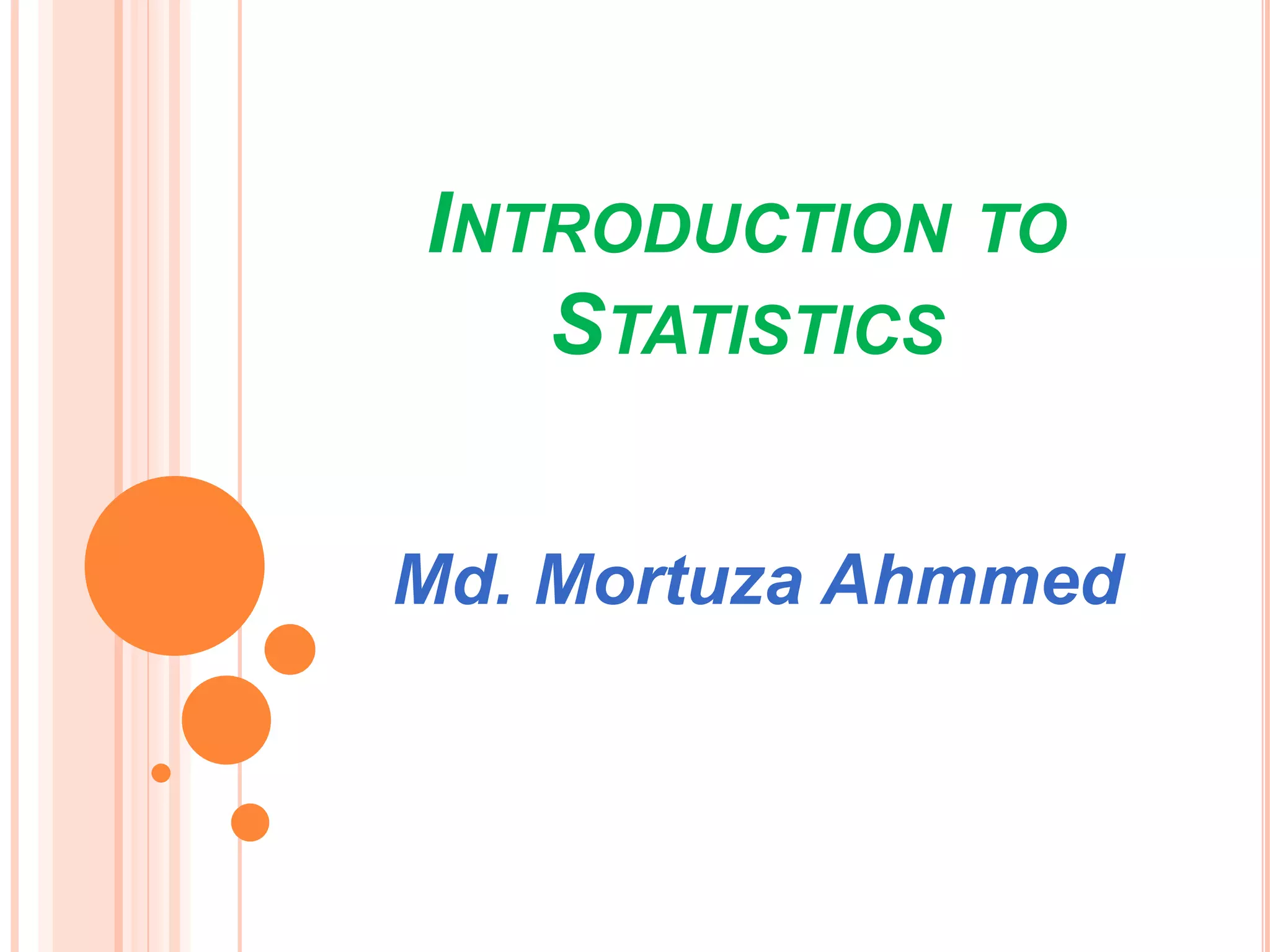 Introduction to Statistics Measurements | PPT