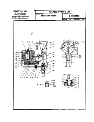 CS Unitec Pneumatic Rotary Hammer Drill Schematic: 2 2404 0030 | PDF