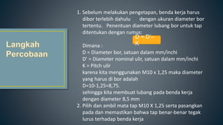 Pembuatan Ulir Dalam | PPTX