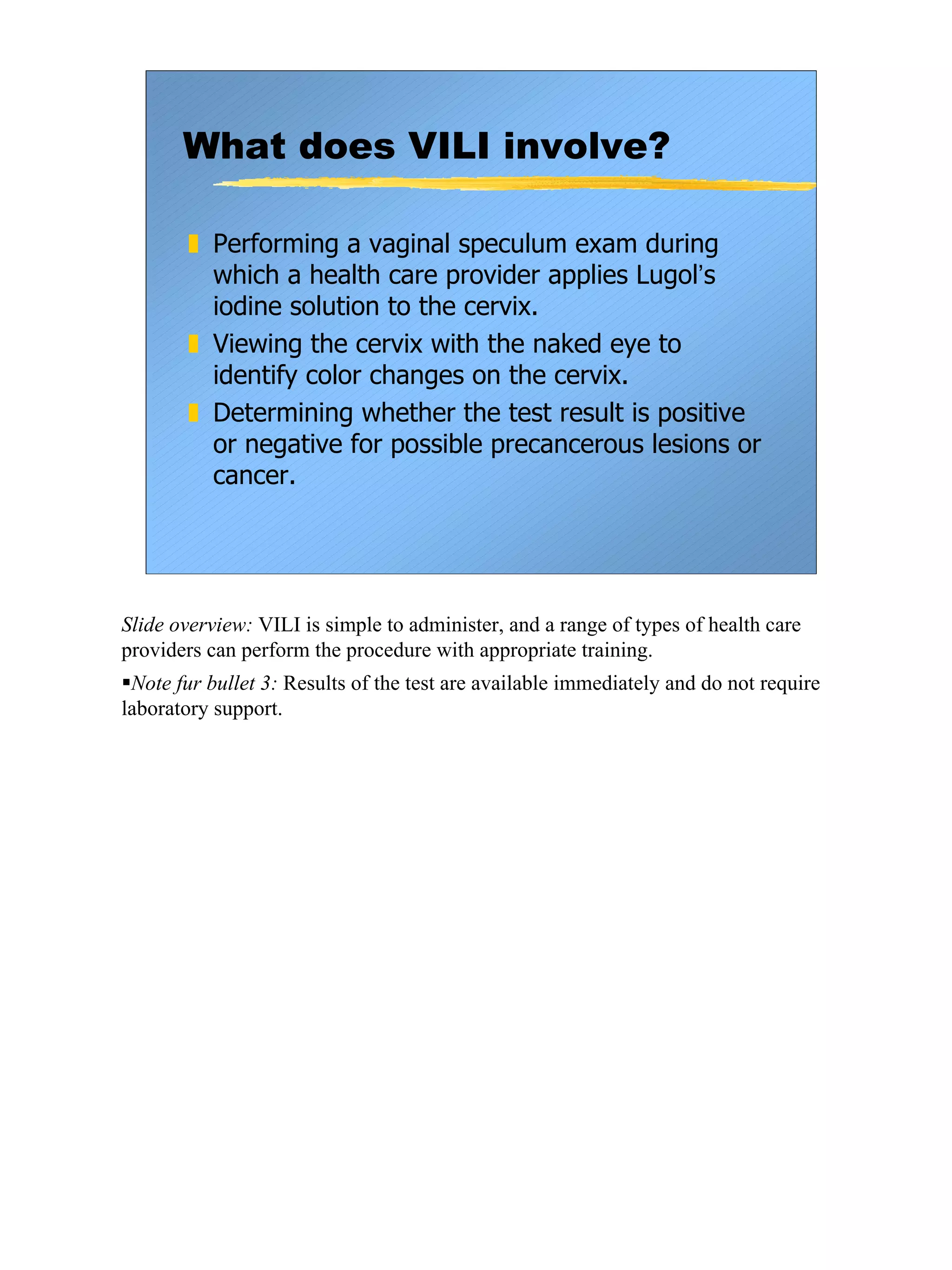 Visual inspection with Lugol’s iodine | PDF