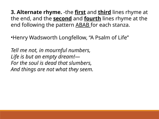 Rhyme Different types of Rhyme Scheme le | PPTX