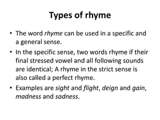 Rhyme Definition
